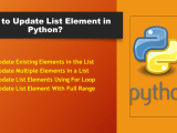 How To Update List Element In Python Spark By Examples
