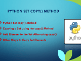 Python Set Copy Method Spark By Examples