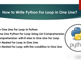 How To Write Python For Loop In One Line Spark By Examples