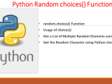 Python Random Choices Function Spark By Examples