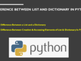 Difference Between List And Dictionary In Python Spark By Examples