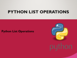 Python List Operations Spark By Examples