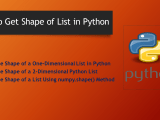 How To Get Shape Of List In Python Spark By Examples
