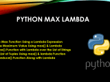 Python Max Lambda Spark By Examples