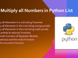 Multiply All Numbers In Python List Spark By Examples