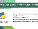 Remove Last Element From Tuple In Python Spark By Examples