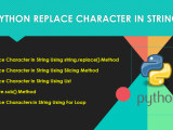Python Replace Character In String Spark By Examples