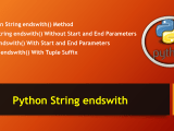 Python String Endswith Spark By Examples
