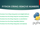 Python String Remove Numbers Spark By Examples