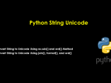 Python String Unicode Spark By Examples
