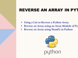 Reverse An Array In Python Spark By Examples