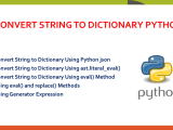 Convert String To Dictionary Python Spark By Examples