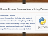How To Remove Commas From A String Python Spark By Examples
