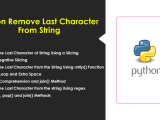 Python Remove Last Character From String Spark By Examples