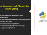 Python Remove Last Character From String Spark By Examples