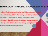 Python Count Specific Character In String Spark By Examples