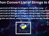 Python Convert List Of Strings To Ints Spark By Examples