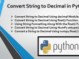 Convert String To Decimal In Python Spark By Examples