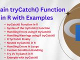 Explain Trycatch Function In R With Examples Spark By Examples