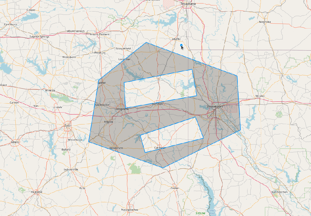 Split a Polygon with holes by Line in OpenLayers - Spatial Dev Guru