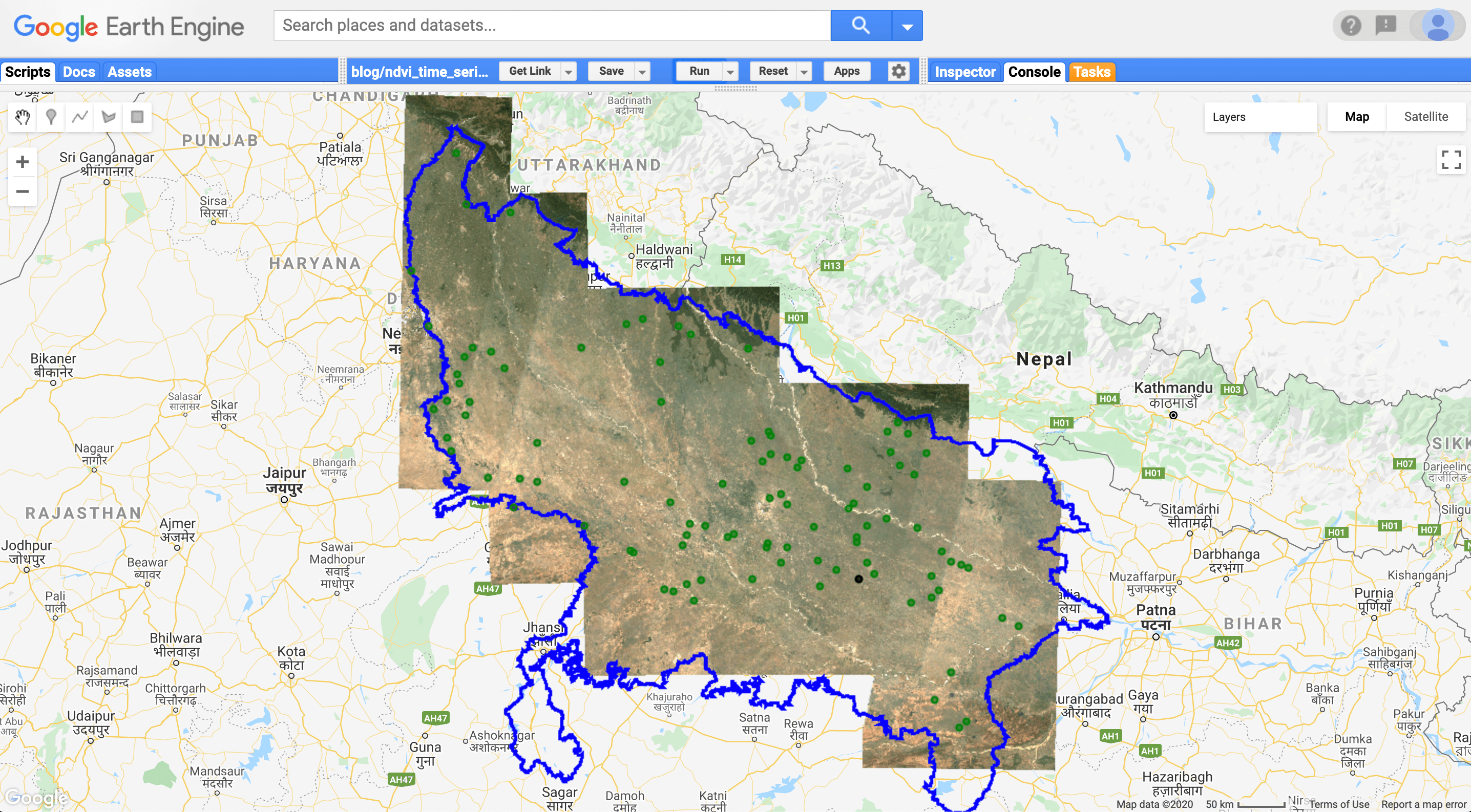 Extracting Time Series using Google Earth Engine – Spatial Thoughts