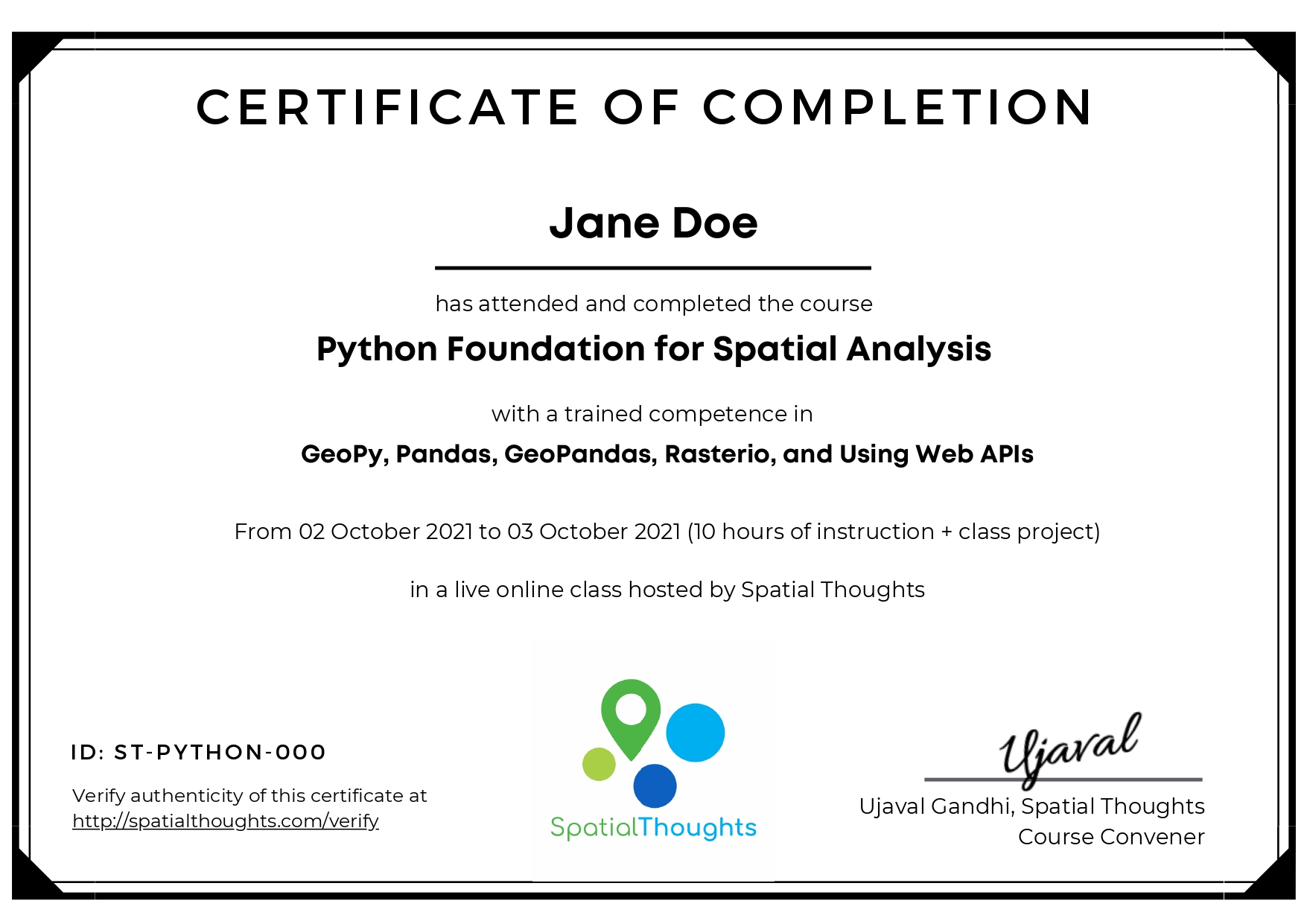 Python Foundation for Spatial Analysis – Spatial Thoughts