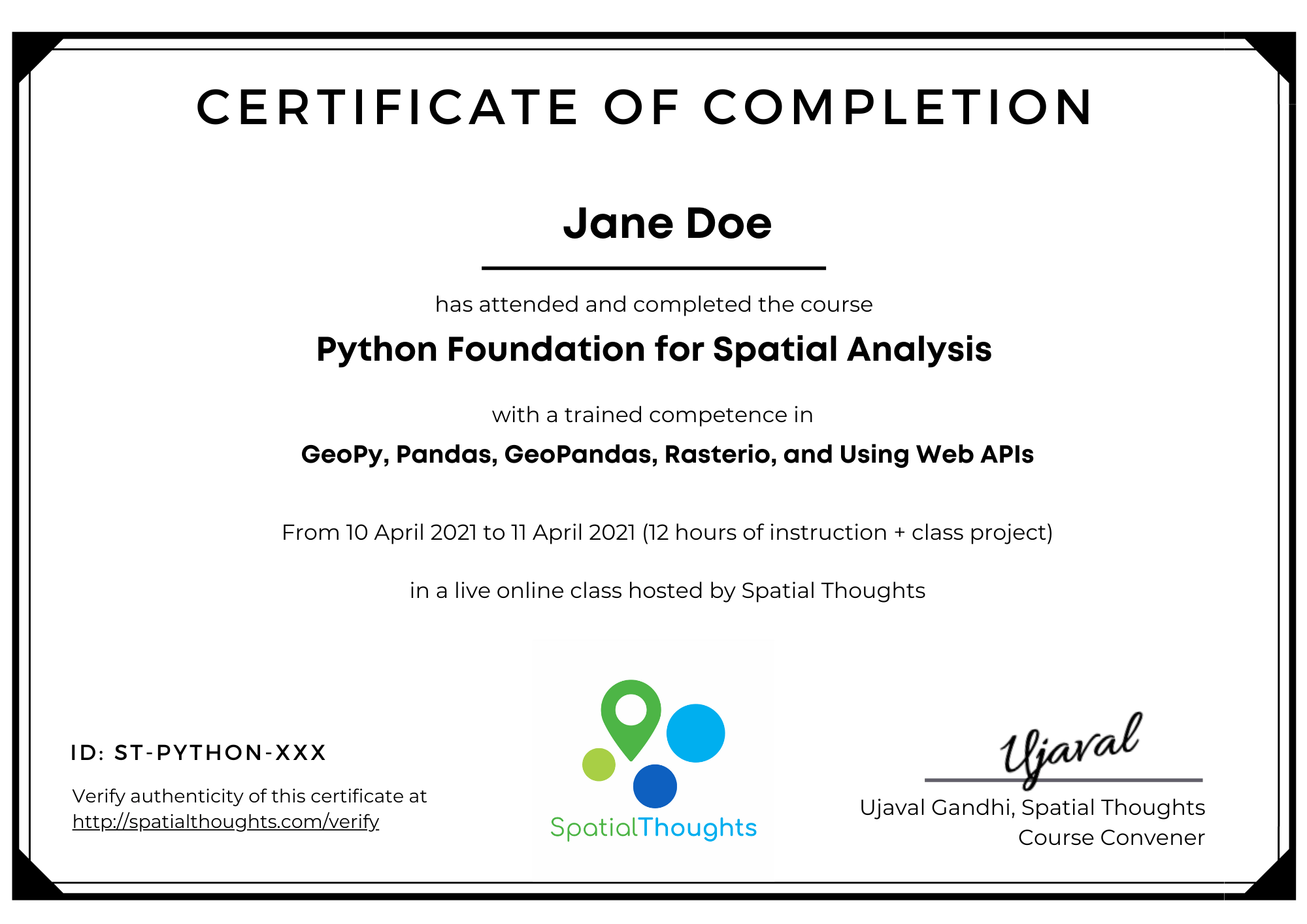Python Foundation for Spatial Analysis – Spatial Thoughts