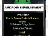 One Day Workshop Android Development St Philomena College