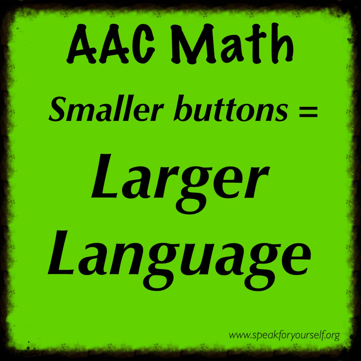 Does (AAC Button) Size Really Matter? – Speak For Yourself AAC