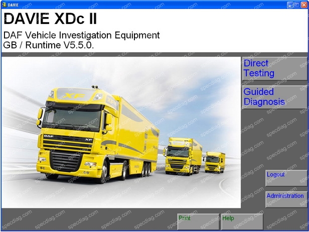 DAF Davie XDc II 5.5.2 Runtime VCI-560 MUX download truck diagnostic ...