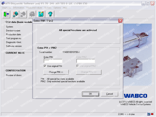 WABCO PIN Code Calculator Generator | Truck Diagnostic Tools and Software