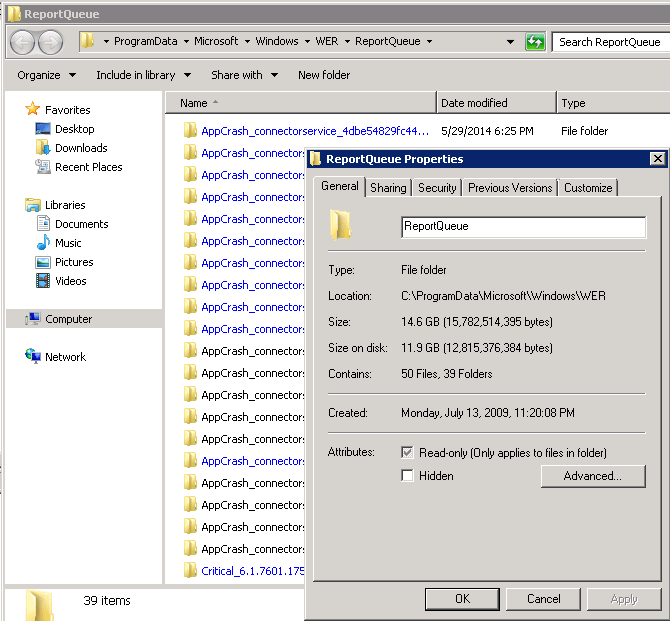 Jak wyłączyć Windows Error Reporting? Przepełniony folder „\wer\reportqueue” – Spece.IT