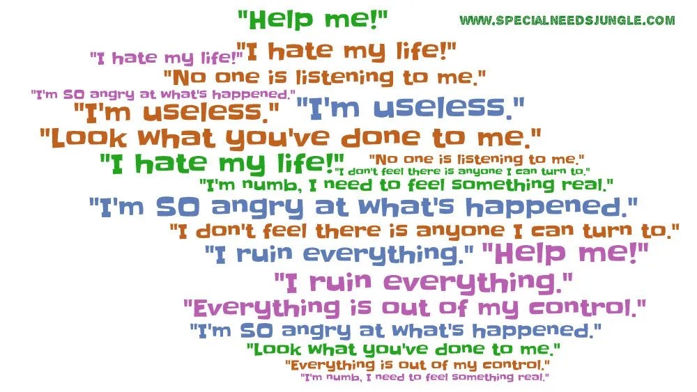 Talking about self-harm: Prepare to be aware - Special Needs Jungle