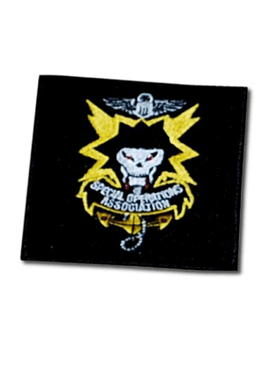 Patch square SOA logo embroidered on black background – SPECIAL ...
