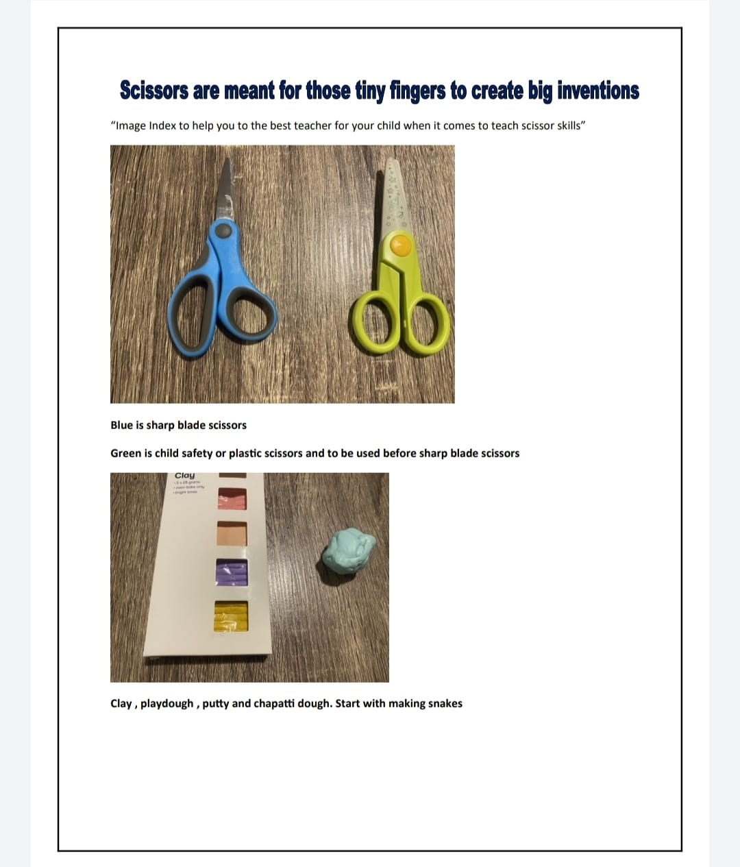 Autism Awareness and Help - Scissors are meant for those tiny fingers ...