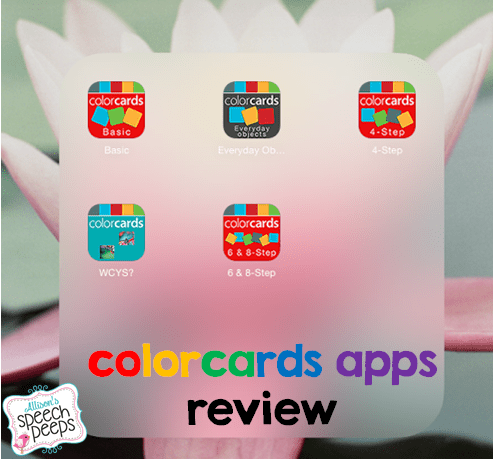 ColorCards App Review {And Giveaway!} - Speech Peeps