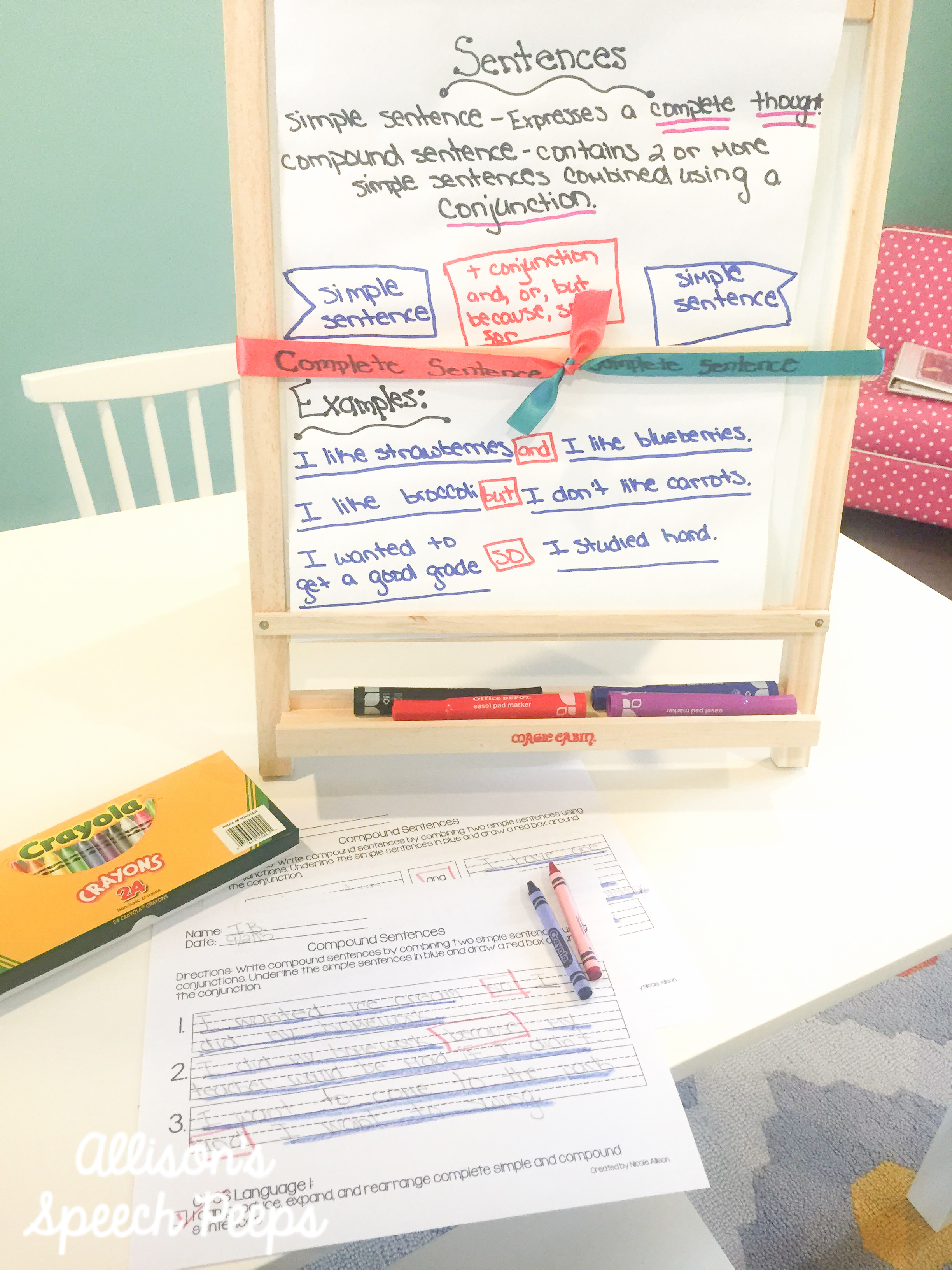 Teaching Compound Sentences {and Freebie} - Speech Peeps