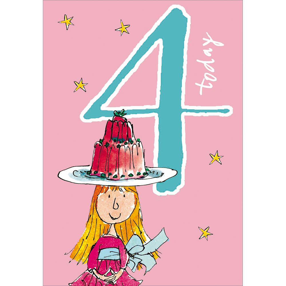 Quentin Blake '4 Today' Greetings Card | Spencer Thorn