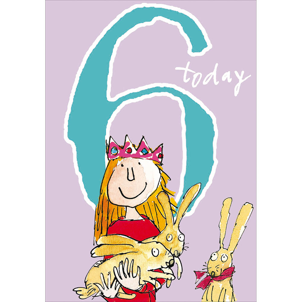 Quentin Blake '6 Today' Greetings Card | Spencer Thorn