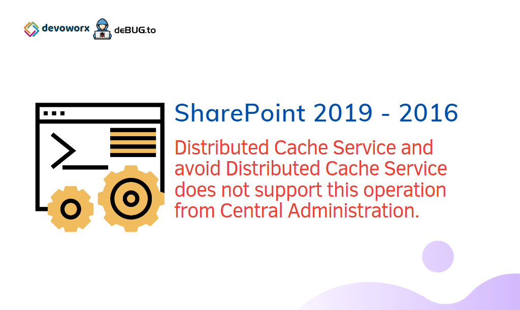Distributed Cache Service Does Not Support This Operation From Central ...