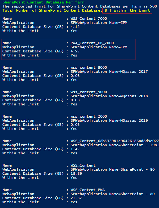 PowerShell Script: SharePoint Farm Scan Report
