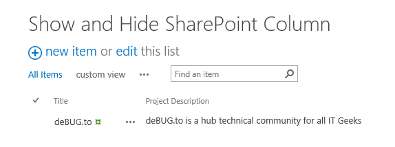 Show And Hide Columns In SharePoint List Forms Using PowerShell