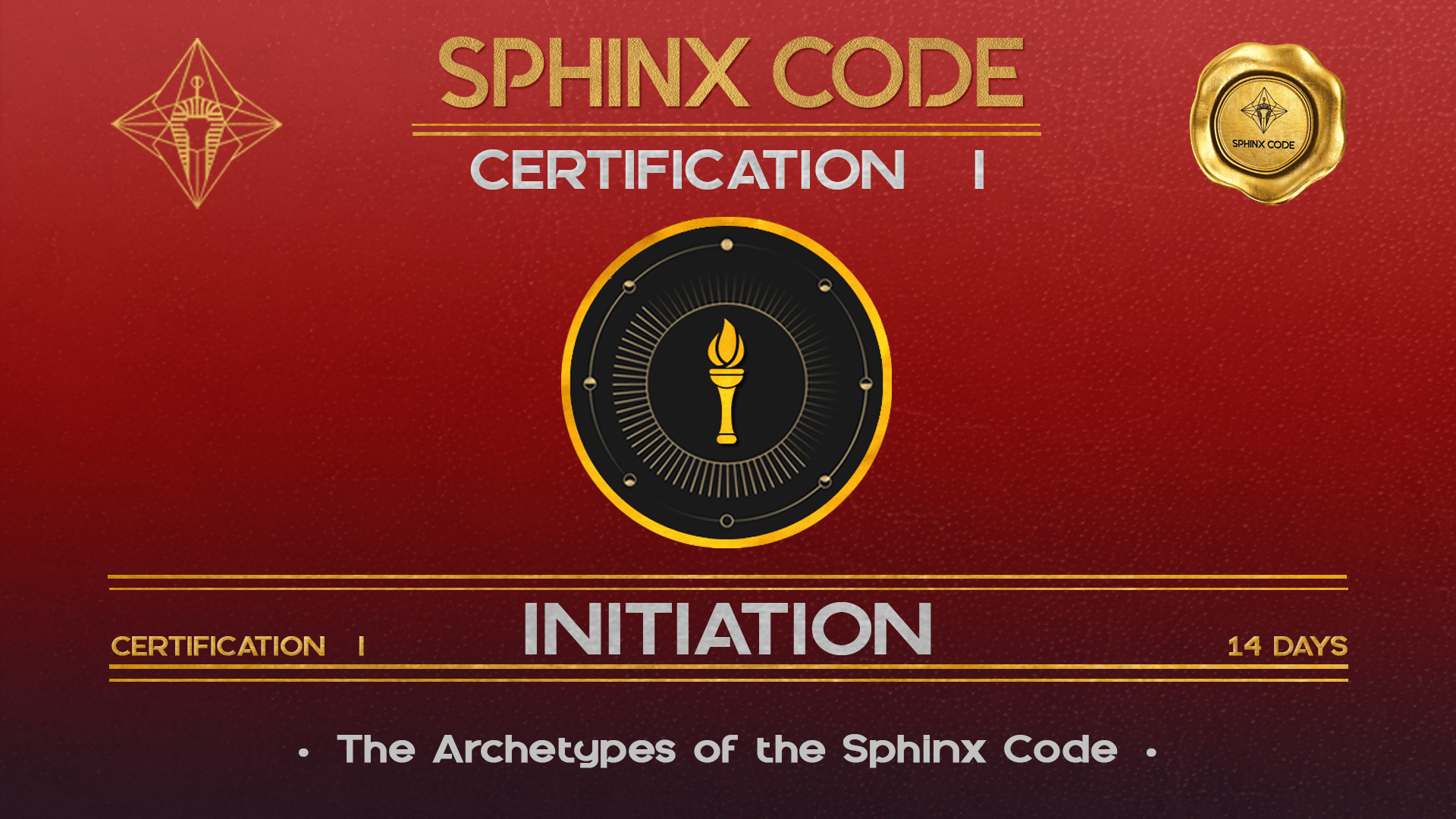 Certification I – Initiation into the Archetypes – SPHINX CODE