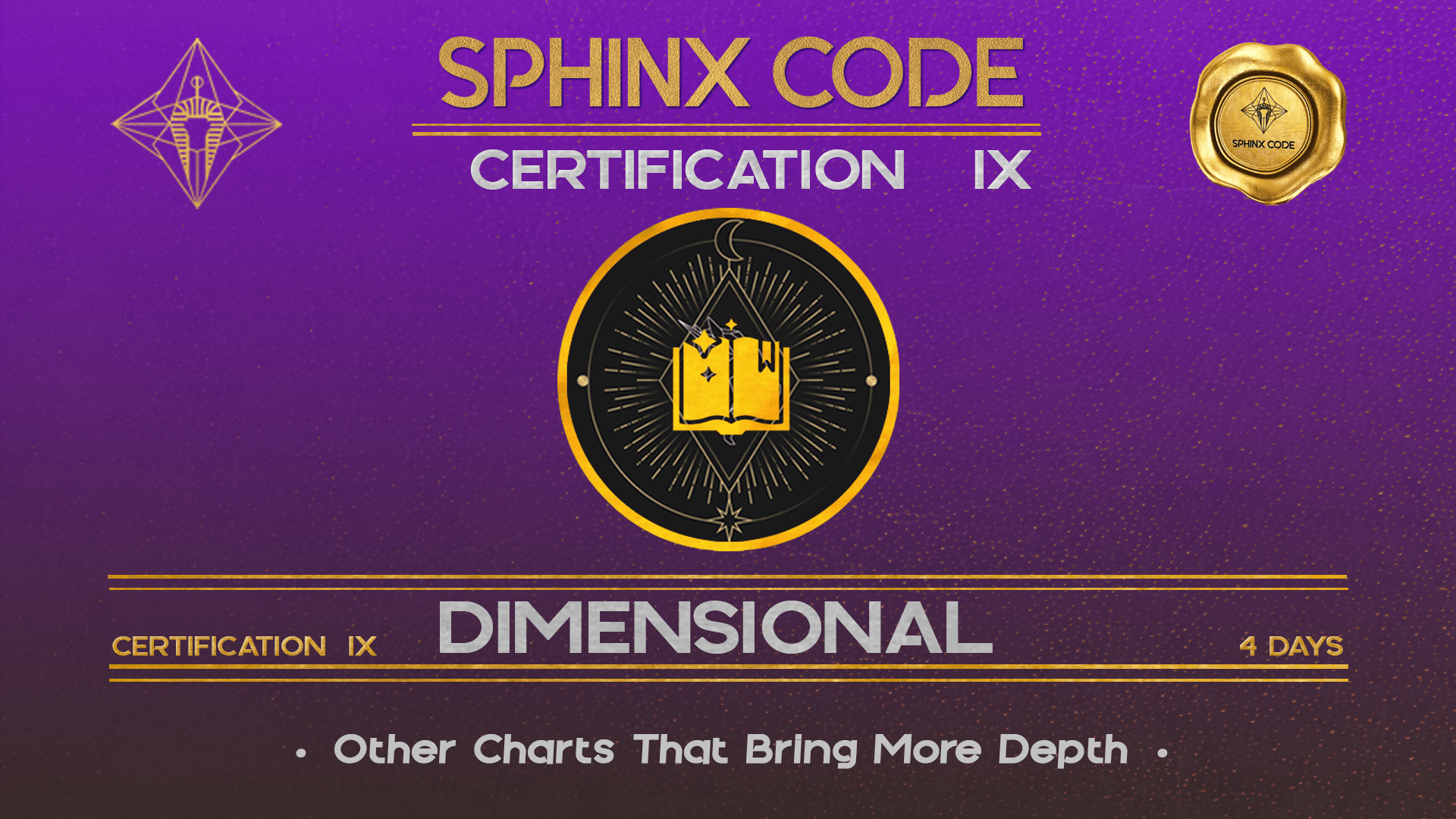 Certification IX – Dimensional Blueprints – SPHINX CODE