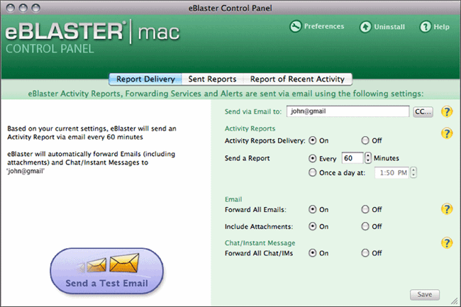 eBlaster permette di monitorare e sorvegliare l’utilizzo del Mac ...