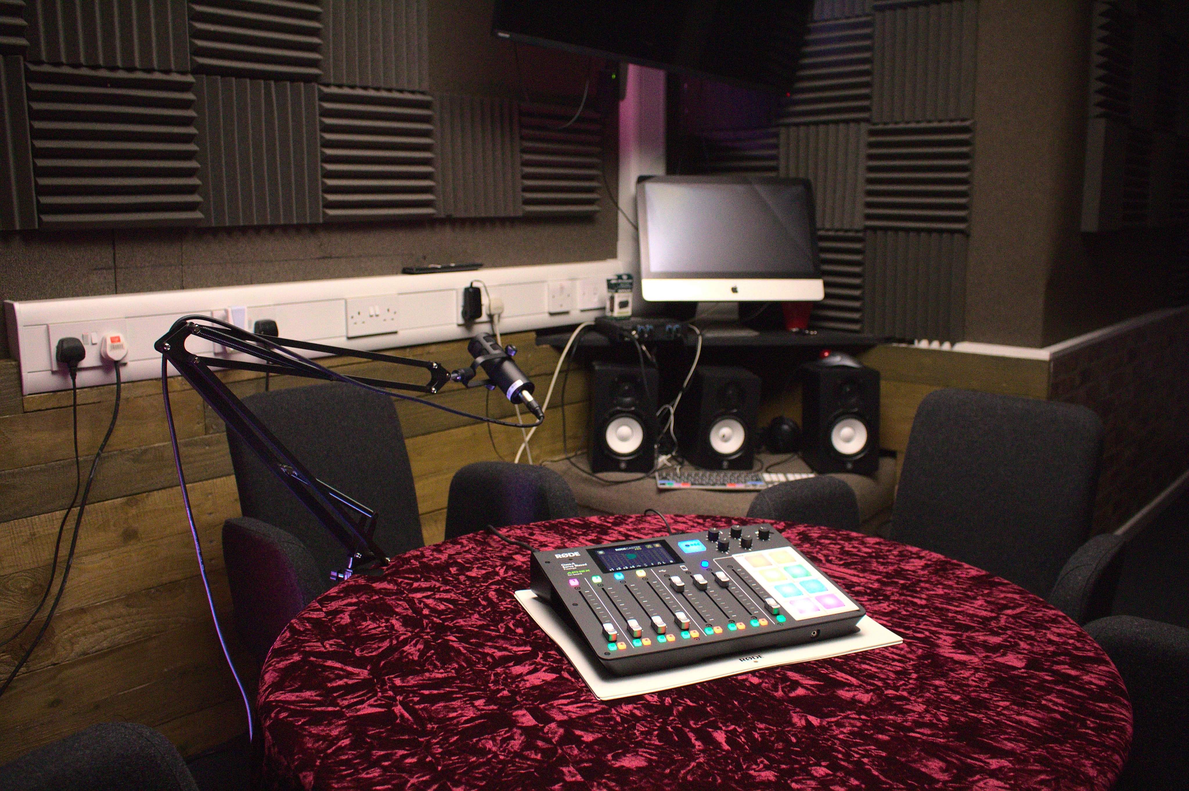 Podcast Room - Splinter Studios Best Podcast studio in the Midlands