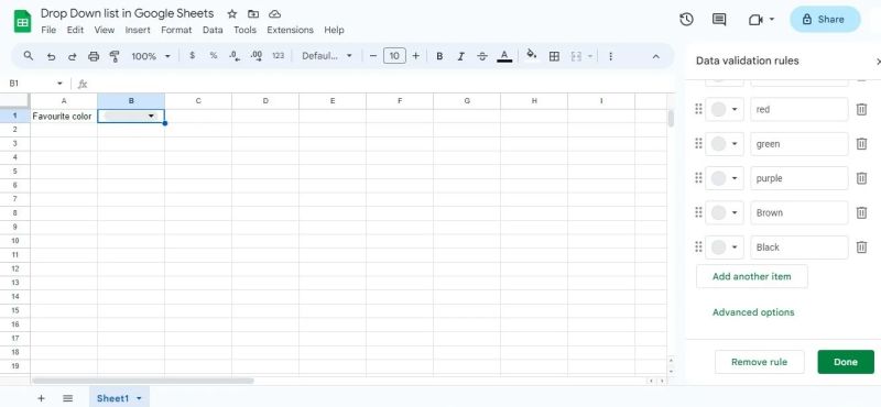 How To Remove Drop Down List In Google Sheets Spreadcheaters - Best Dark Photos in 8K