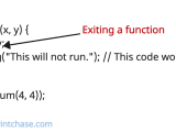 Various Ways To Exit A Function In Javascript