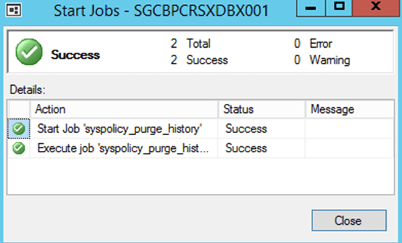Sql Server Syspolicy Purge History Job Failed To Run Sql Conjuror