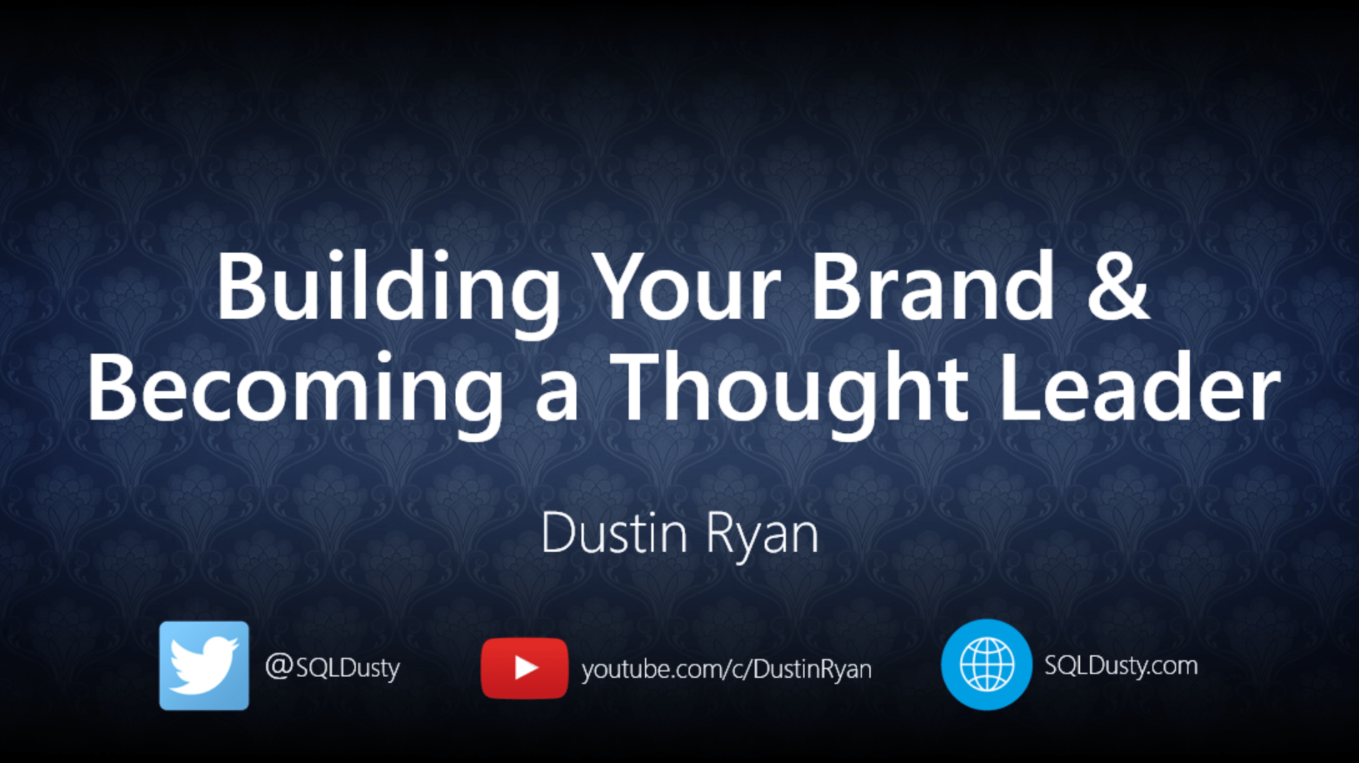 Building Your Brand and Becoming a Thought Leader Session Materials ...